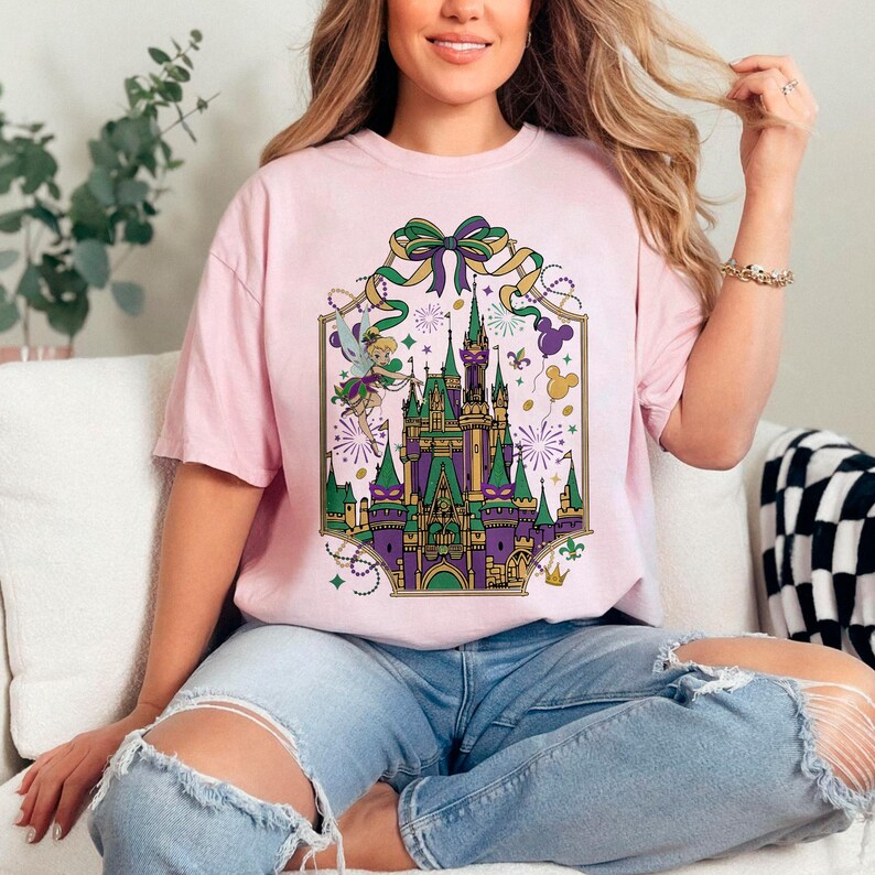 Comfort Colors Walt Disney World Happy Mardi Gras Carnival 2026 Shirt ...