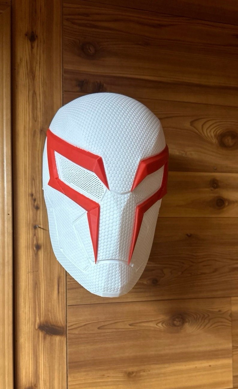3d Printed Spider Man 2099 Cosplay Mask - Etsy