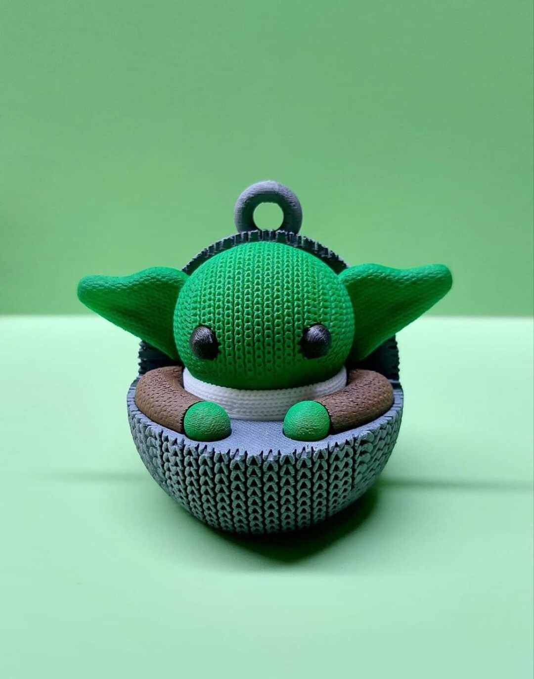 3d Printed Knitted Grogu Keychain - Etsy