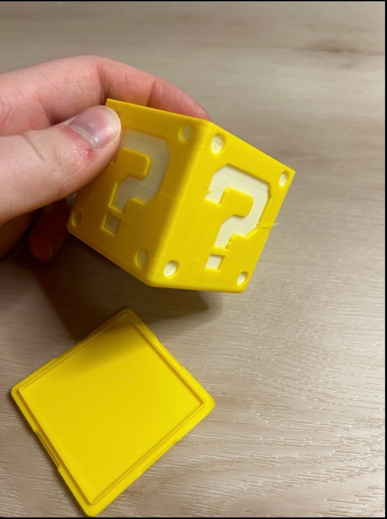 Game On: 3D Printed Question Mark Block Switch Game Case and Organizer ...