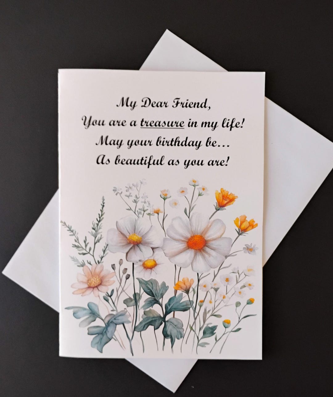 Friend Birthday Card, Friends 30th 40th 50th 60th 65th 70th 75th 80th ...