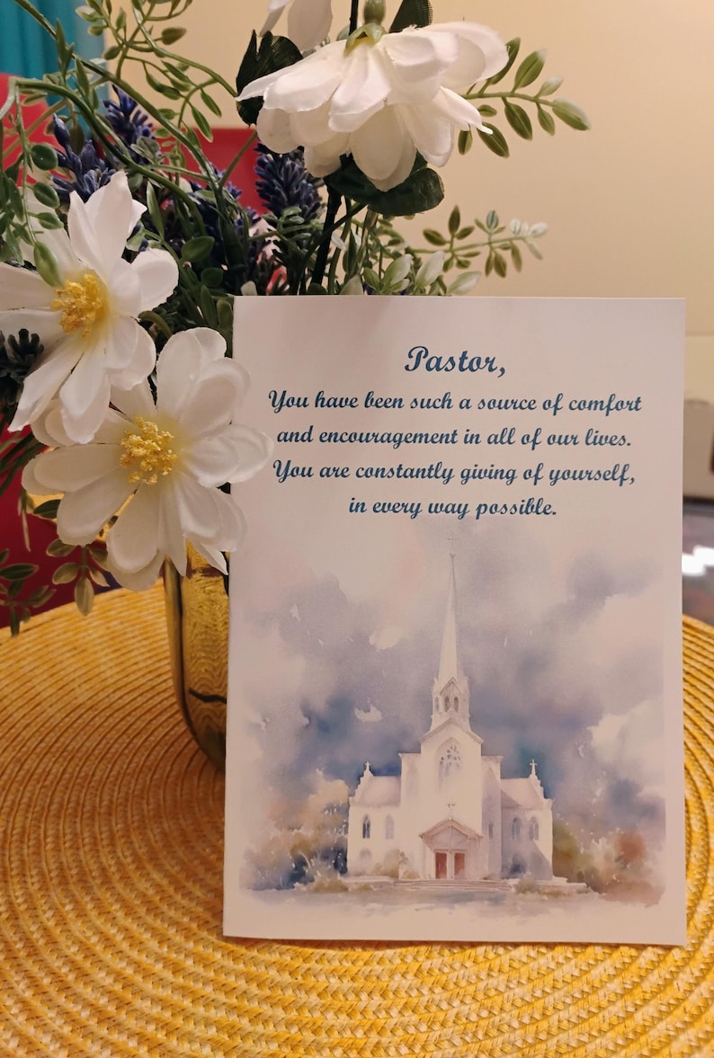 Pastor Blank Printable Thank You Retirement Birthday Appreciation ...
