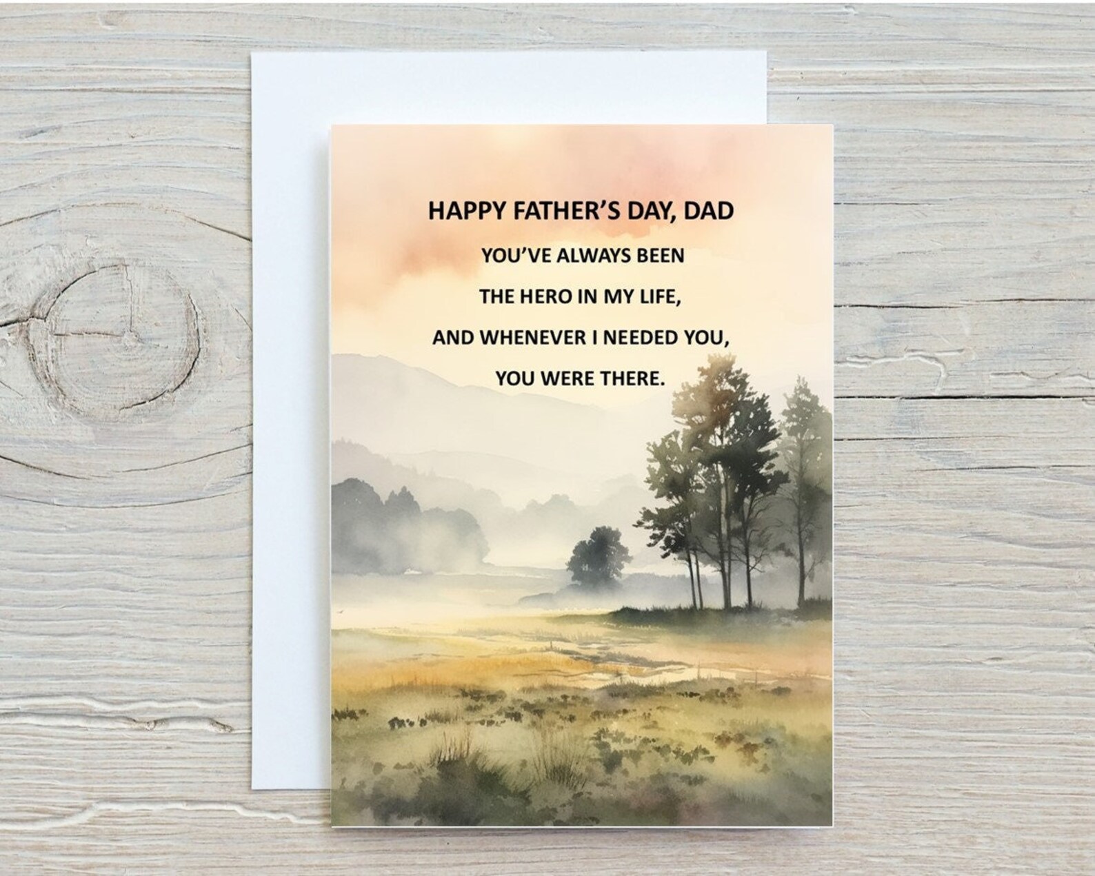 Father's Day Digital Printable Card, Instant Father's Day Card to ...