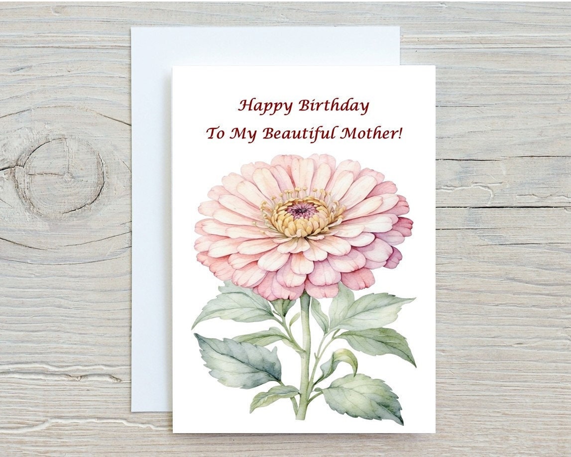 Mother Digital Printable Birthday Card, Best Instant Cards for Mothers ...