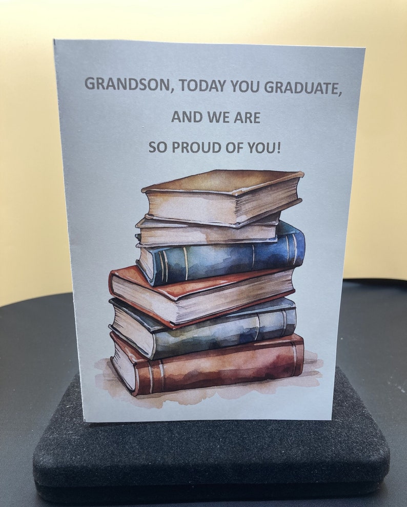 Digital Printable Grandson Graduation Card, Instant Grandson Graduation ...