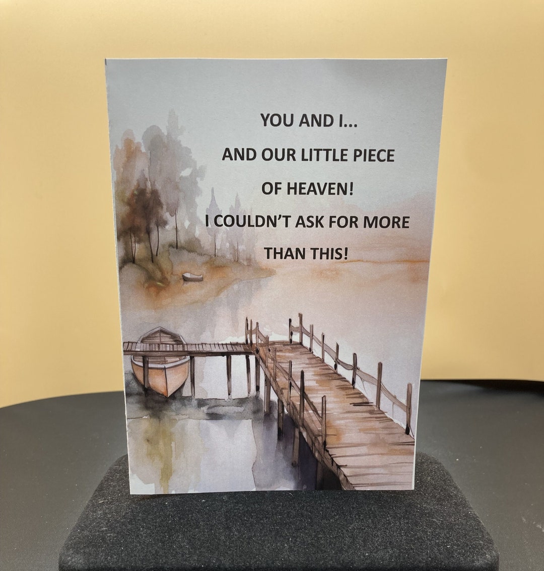 Printable Boyfriend Card, Life on the Lake Card, Lake Card for ...