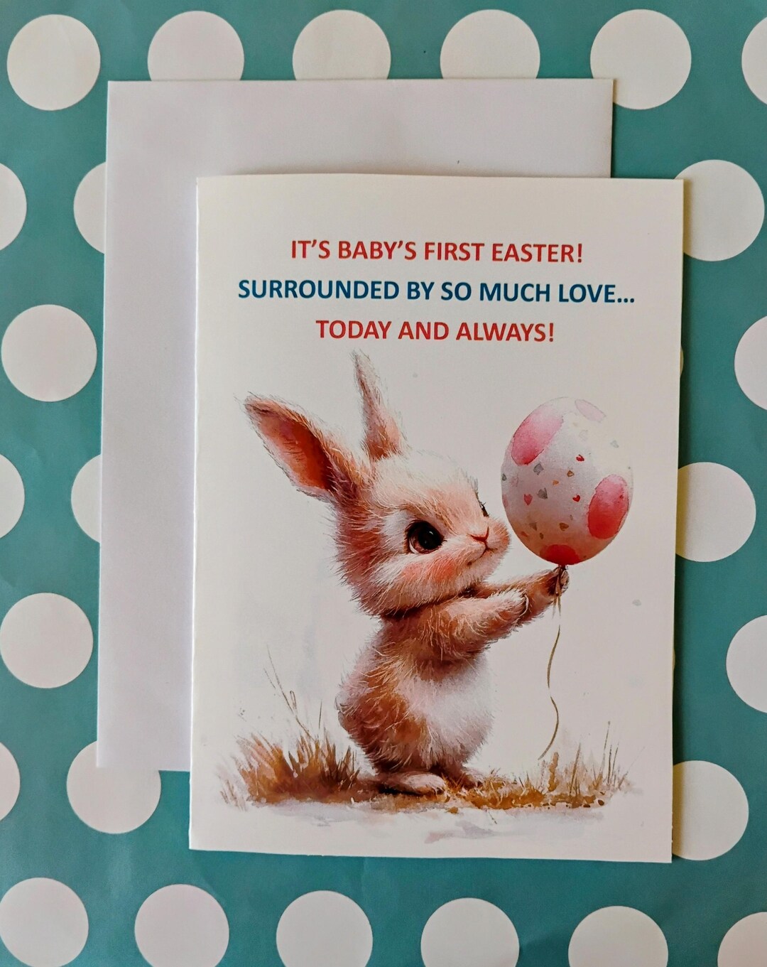 Babys First Easter Card, Digital Easter Card for Baby, Printable Easter ...