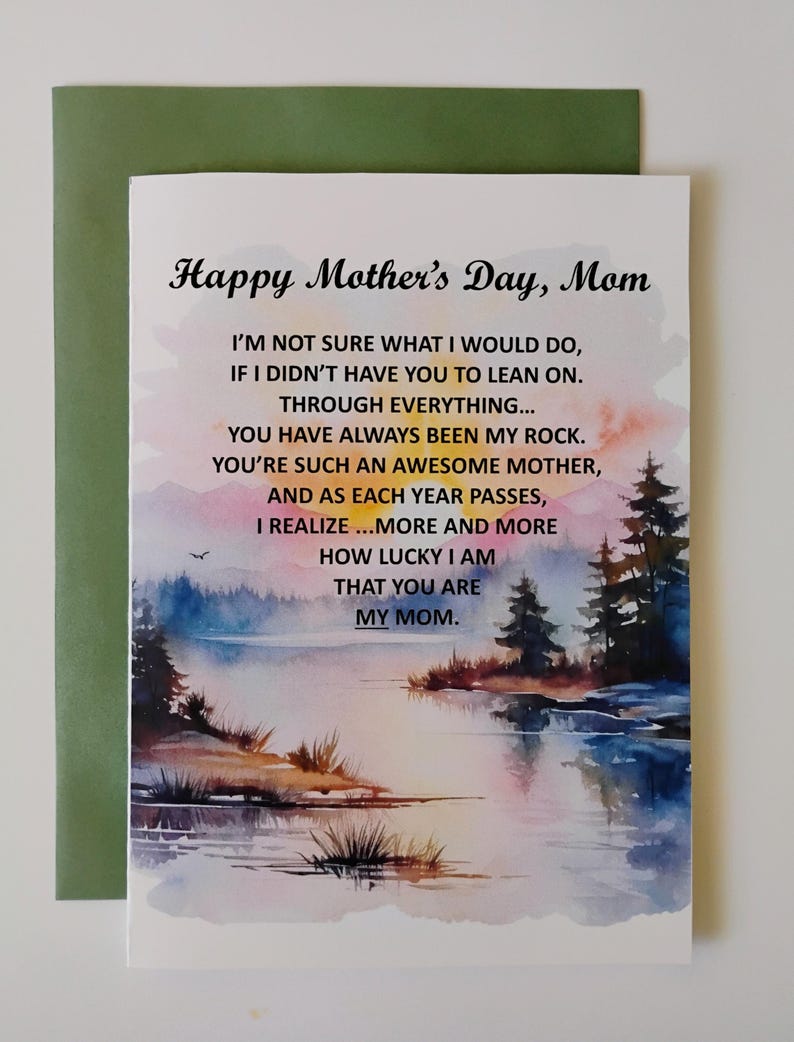 Digital Mothers Day Cards, Instant Mothers Day Cards, Mothers Day Card ...