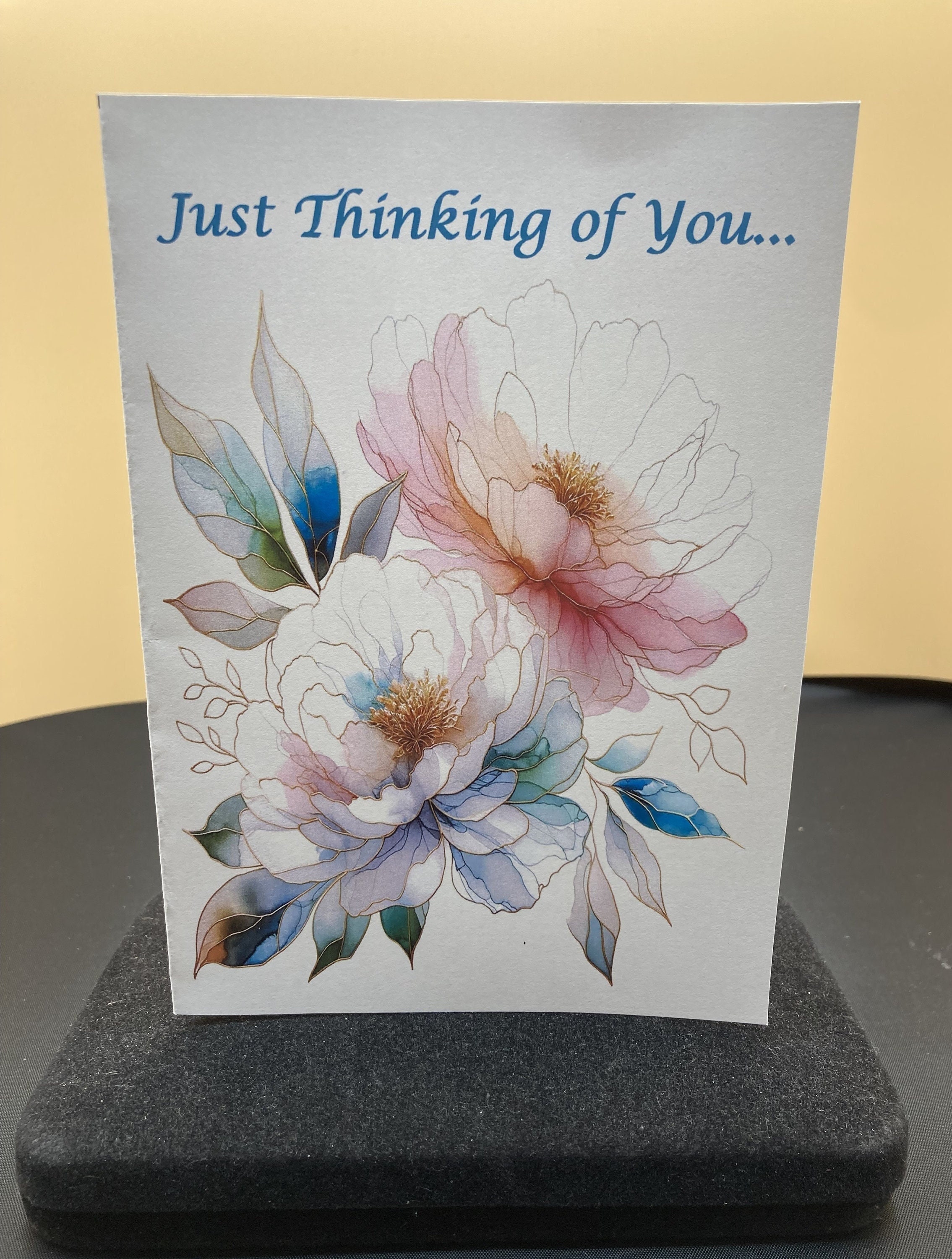 Thinking of You Card, Digital Printable Thinking of You Card, Blank ...