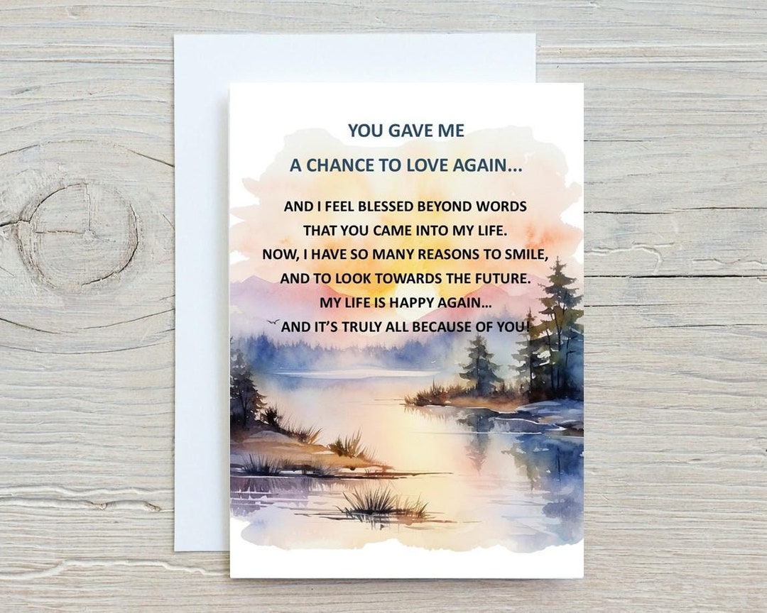 Chance to Love Again Card, 2nd Time Around Digital Card, Finding Love ...