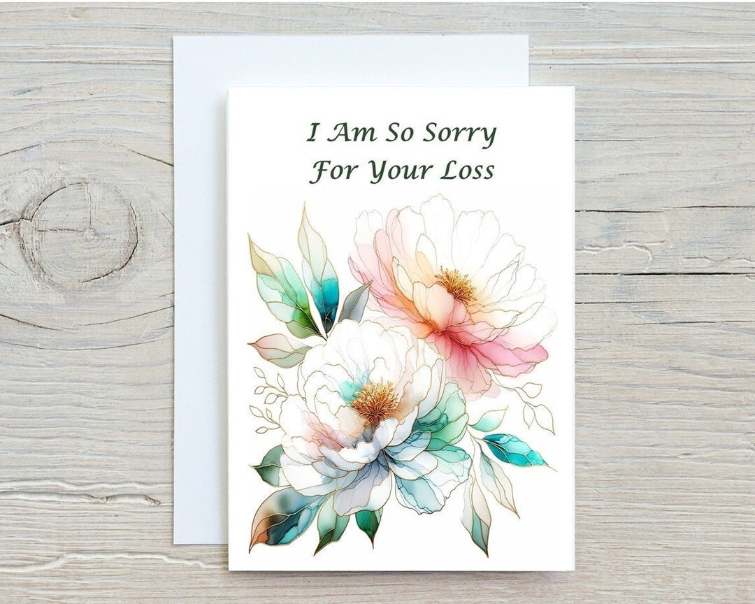 Digital Printable Instant Grief Remembrance Sympathy Bereavement ...