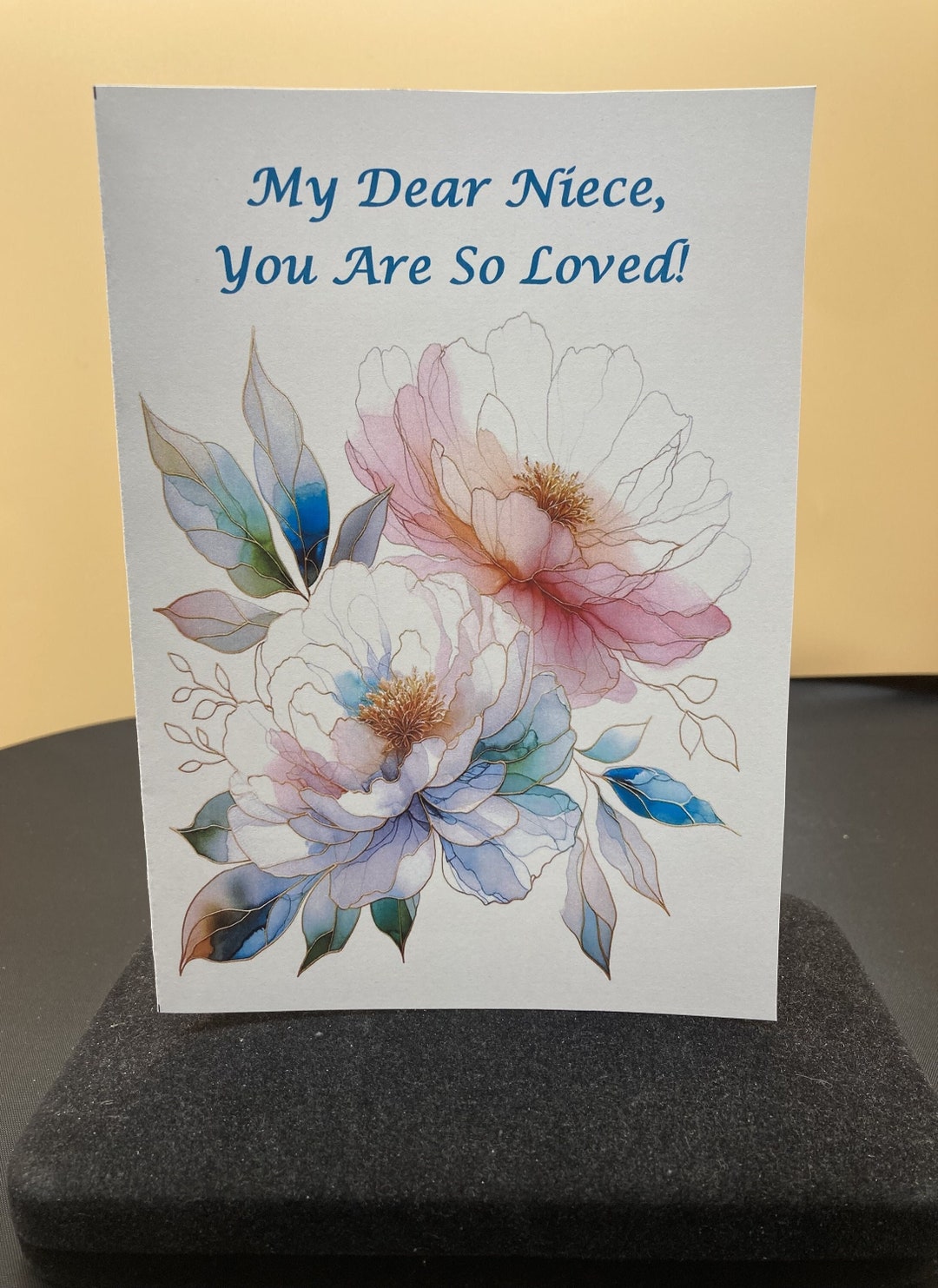 Digital Printable Niece Blank Card, Instant Niece Birthday Card ...