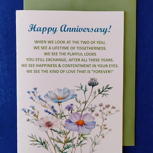Digital Anniversary Card, Printable Anniversary Card, Instant Wedding ...