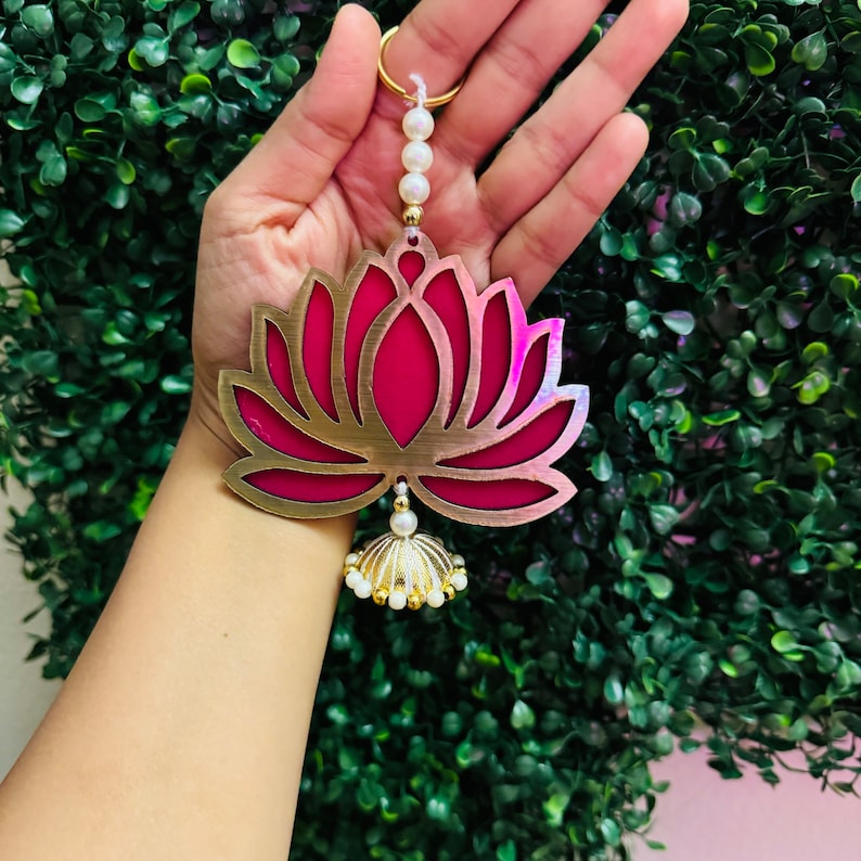 Lotus Hanging, Multi-colored Lotus, Diwali Wedding Decoration, Ganpati ...