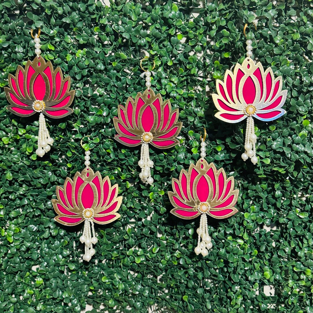 Trending Beautiful Lotus, Pearl Chain Lotus, Diwali Wedding Decoration ...