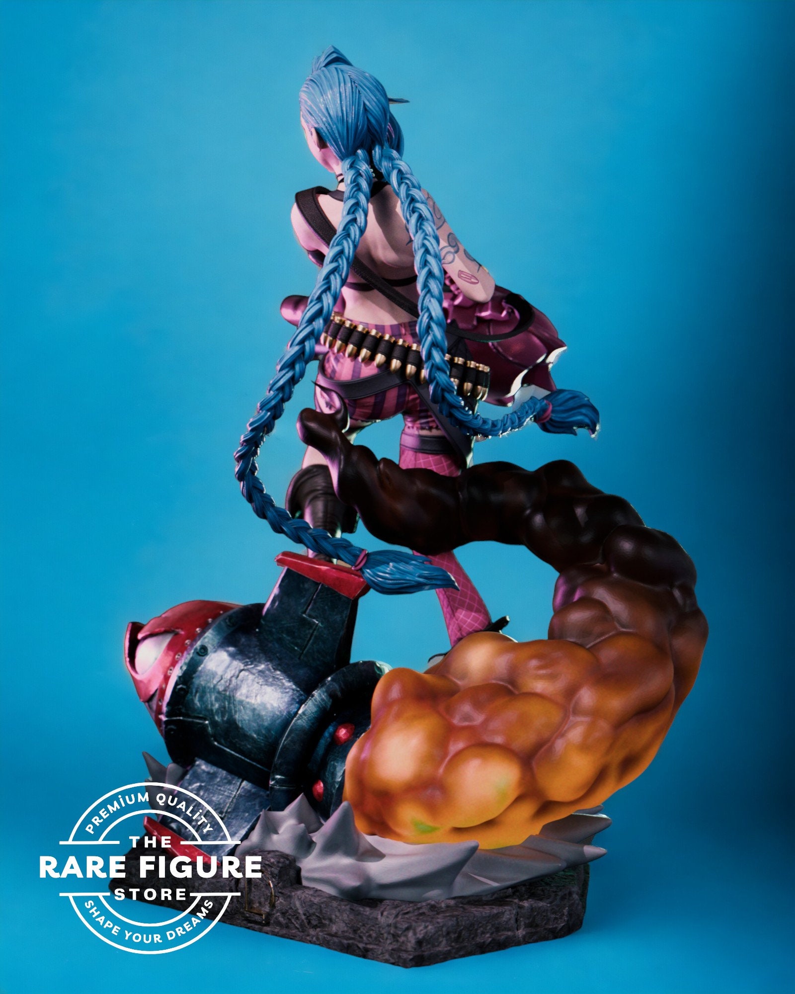 Jinx Figure League of Legends 3D Stl Files Jinx Statue 3D Print File - Etsy