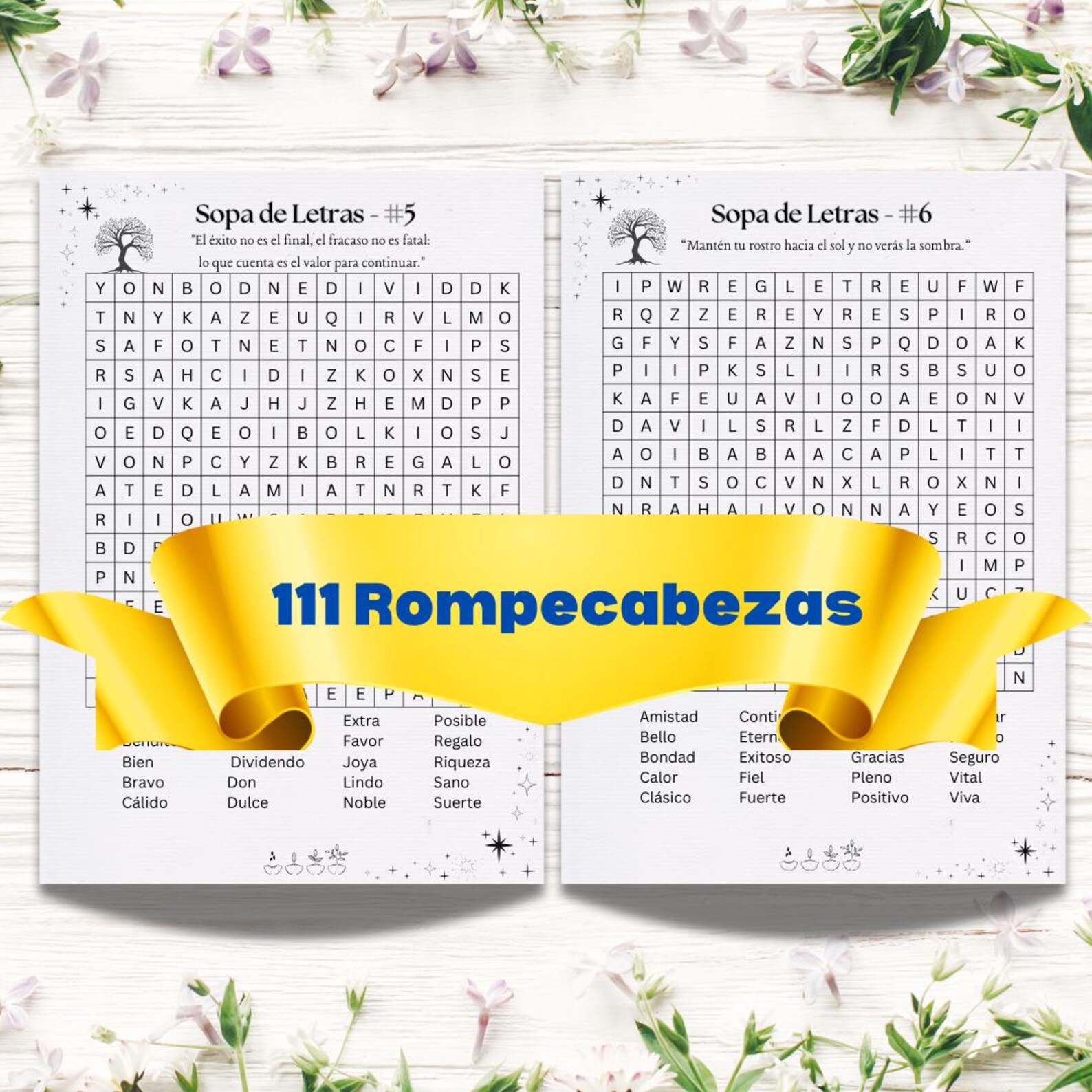 Spanish Word Search Puzzle Bundle for Grandparents (digital Download ...