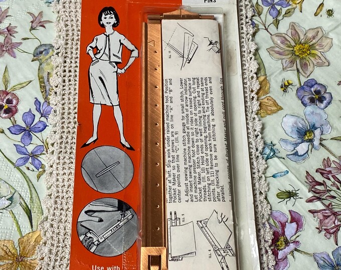 Vintage Dritz Slot Pocket Maker – Large Bound Buttonhole Maker – 1960s ...
