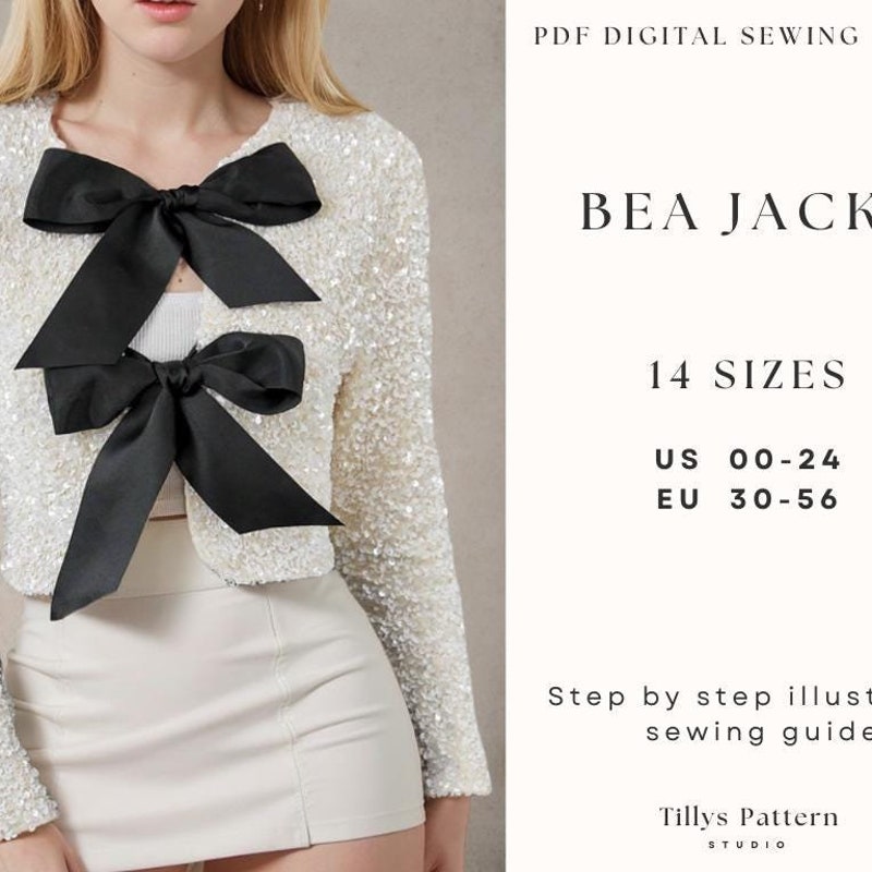Crop Jacket Pattern - Etsy