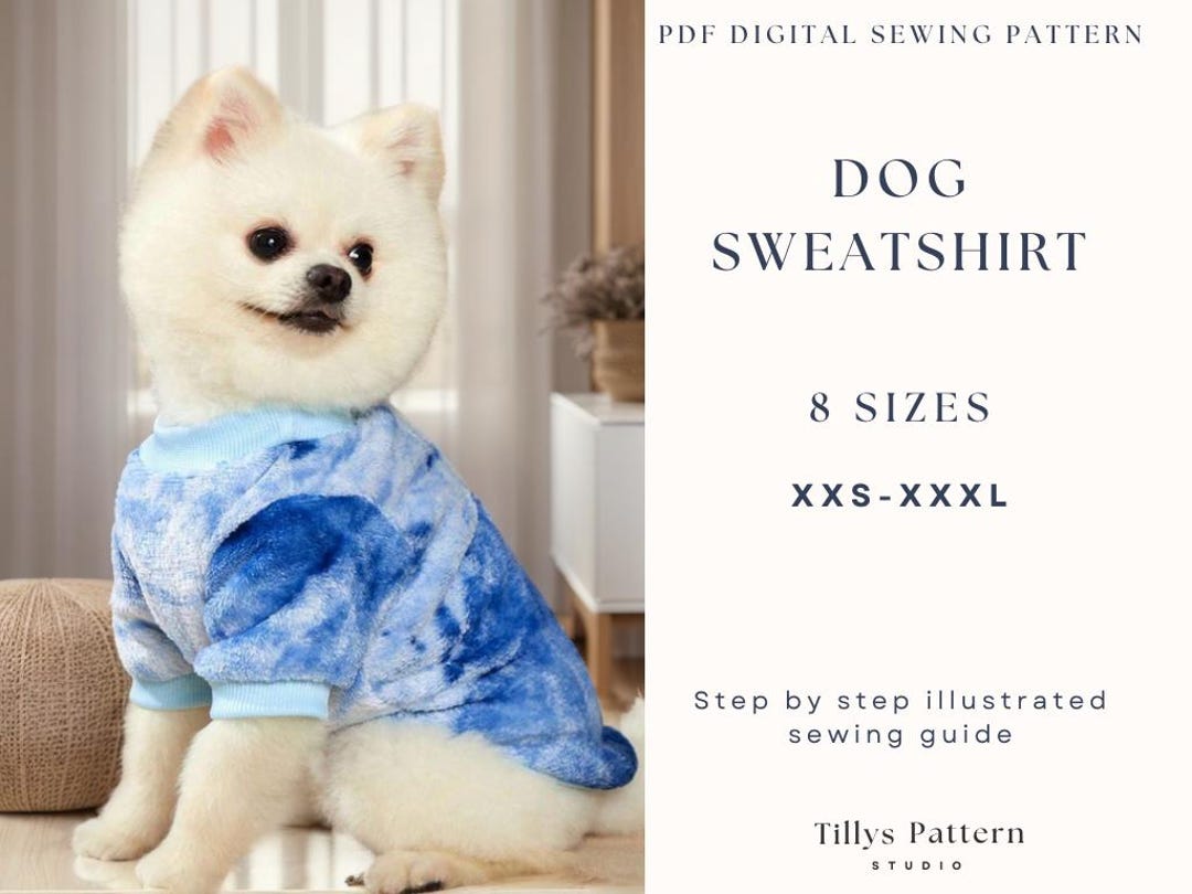 Dog Sweater Sewing Pattern| XXS-XXXL Big or Small Dogs| Dog Fleece ...