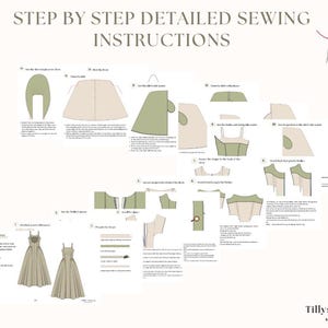 Midi Dress Sewing Pattern| Open Back Dress Pattern| Prom Dress Pattern ...