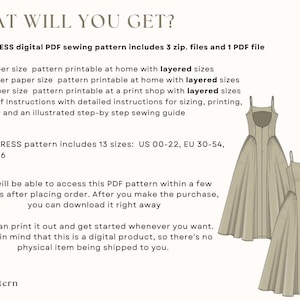 Midi Dress Sewing Pattern| Open Back Dress Pattern| Prom Dress Pattern ...
