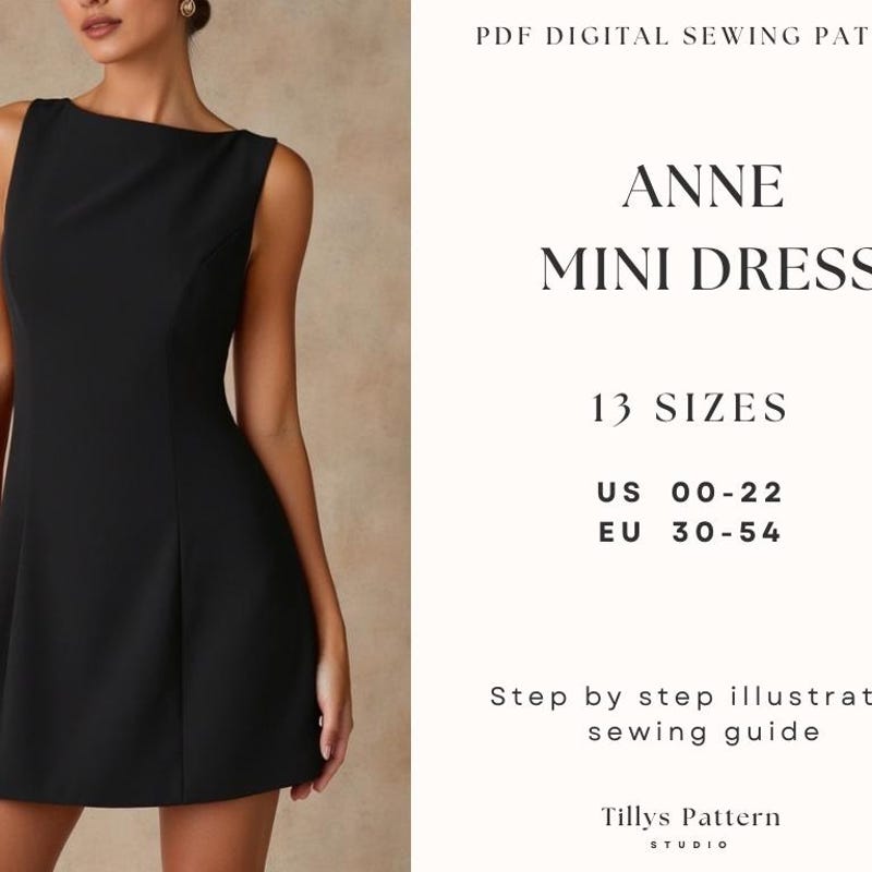 A Line Dress Pattern - Etsy