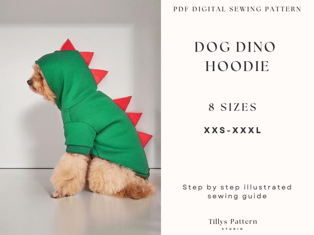 Dog Hoodie Sewing Pattern| Dog Pattern| XXS-XXXL for Big or Small Dogs ...