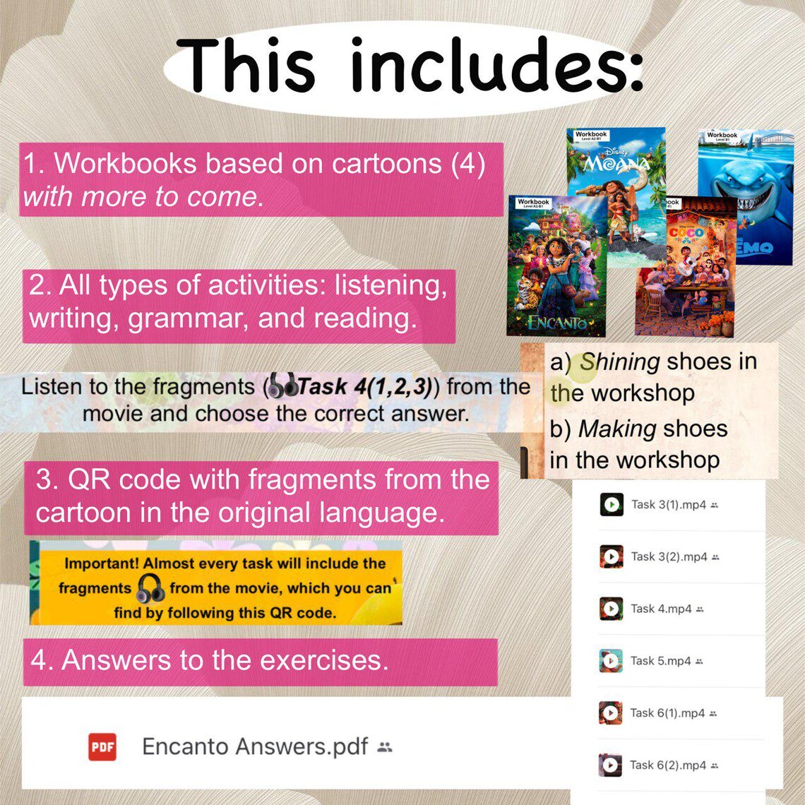 Learn English With Cartoons: A Fun Workbook - Etsy