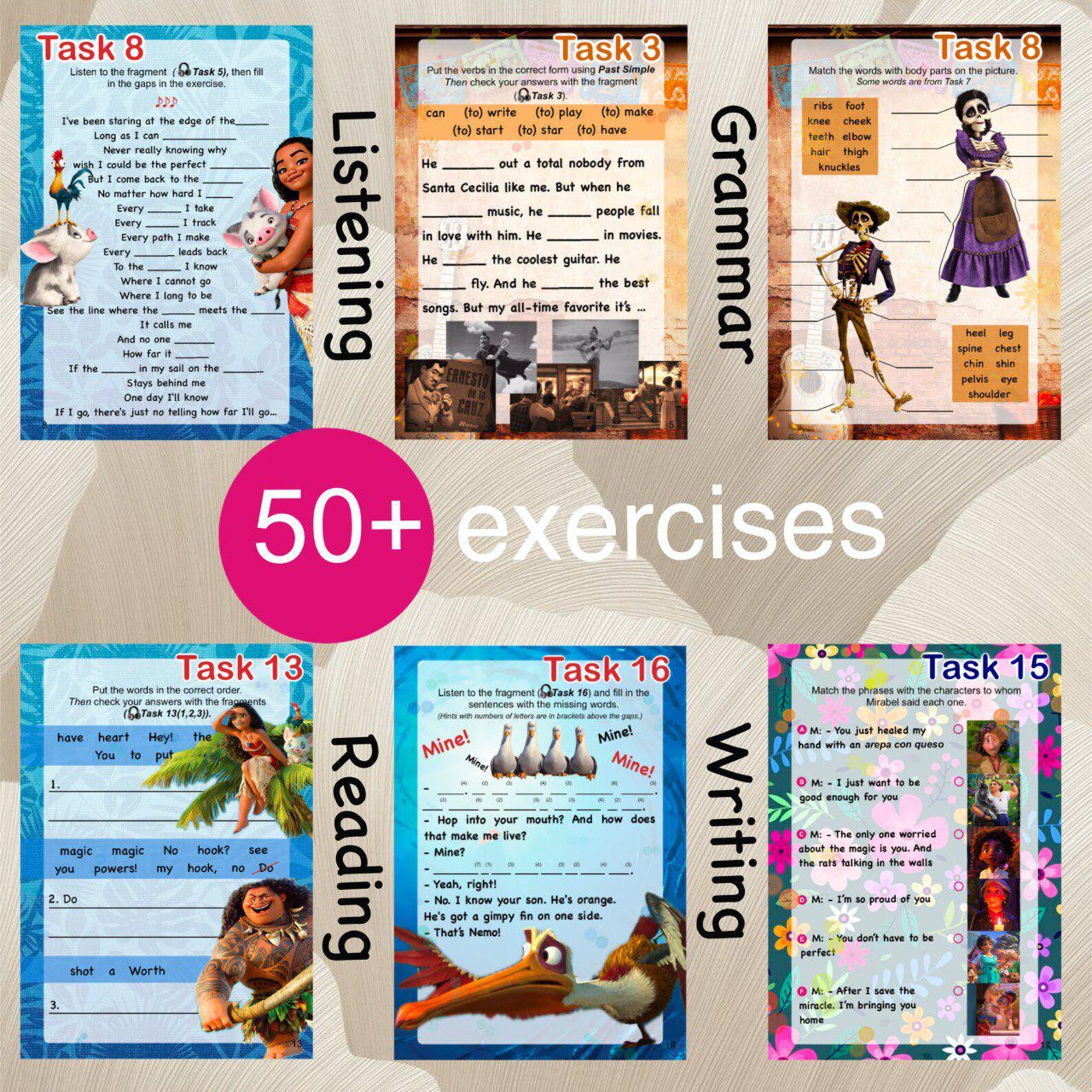 Learn English With Cartoons: A Fun Workbook - Etsy