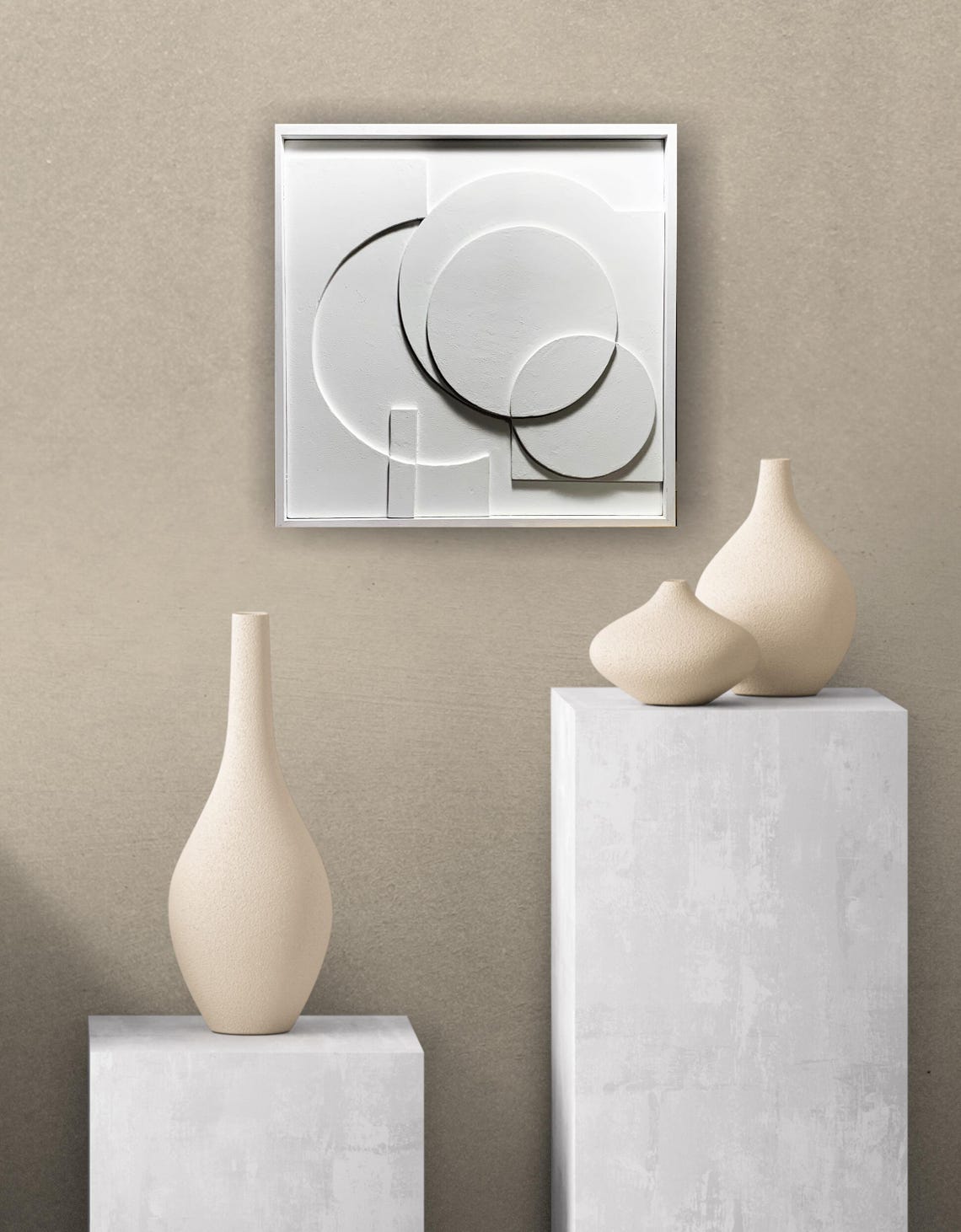 Wall Art/ Modern Art/ Geometric Painting/ Geometric Art/ Design Panel ...