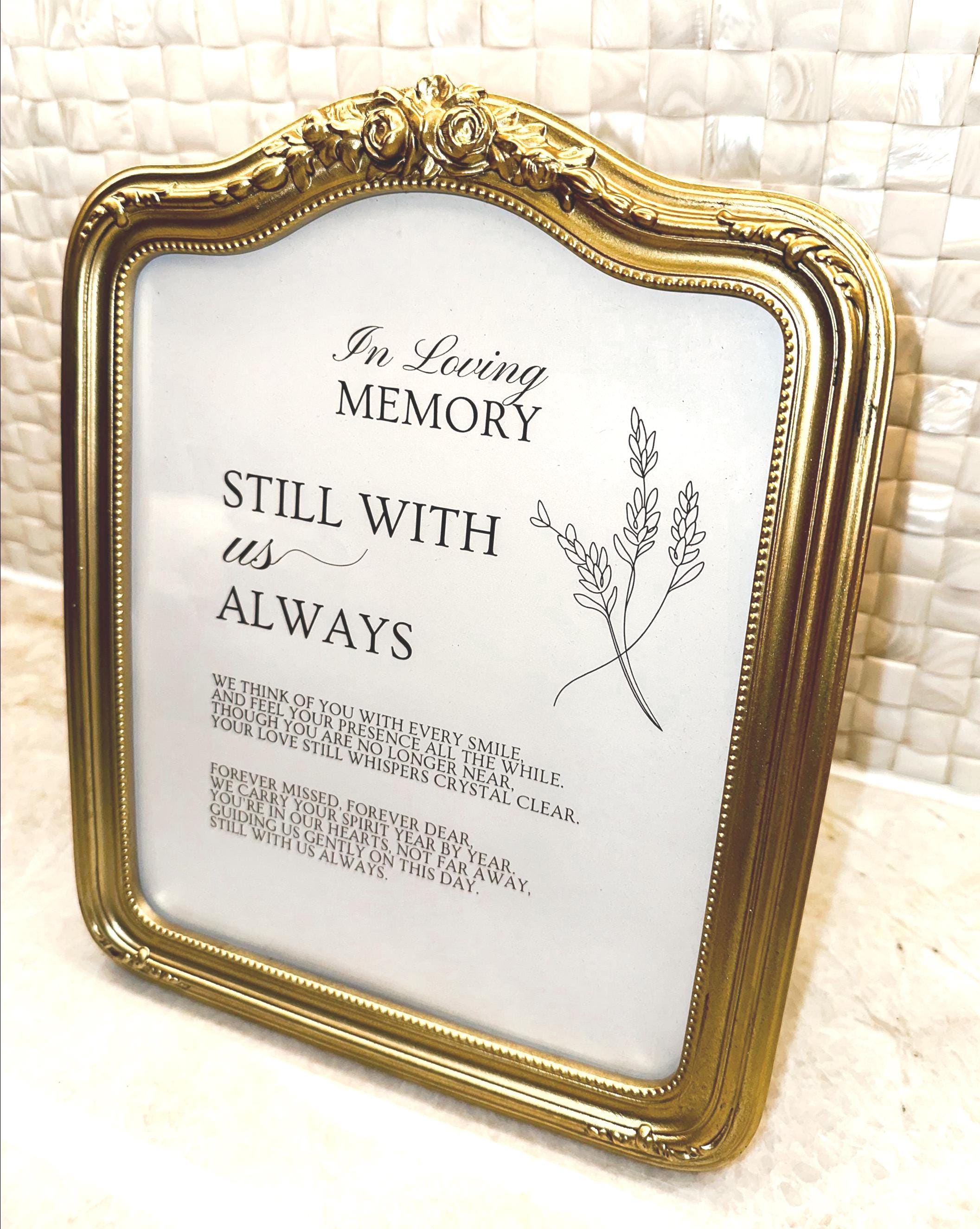 In Loving Memory – Still With Us Always • Printable Remembrance Table ...