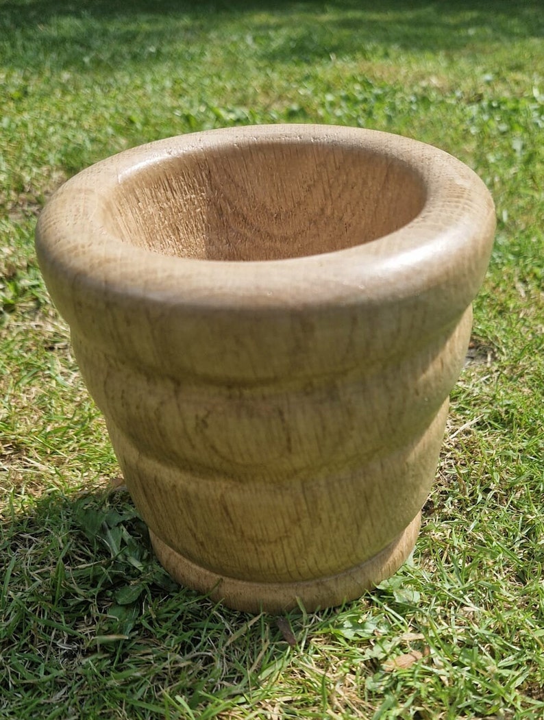 Oak Hand Turned Pot - Etsy UK