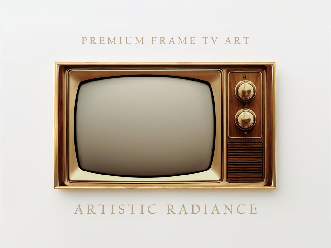 Vintage Frame Tv Art Digital Download, Retro Tv Art, Frame Tv Digital ...