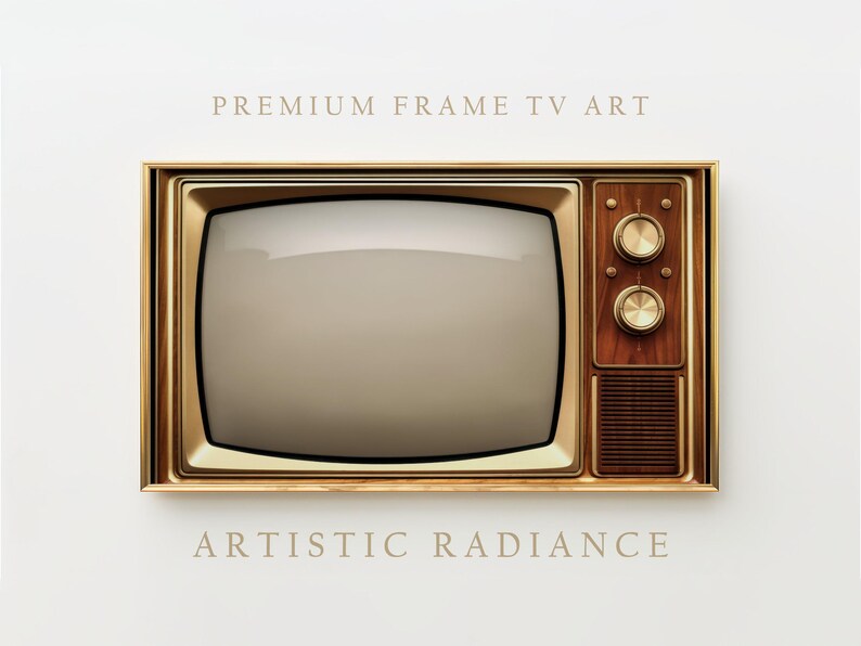 Vintage Frame Tv Art Digital File, Retro Frame Tv Art Download, Vintage ...