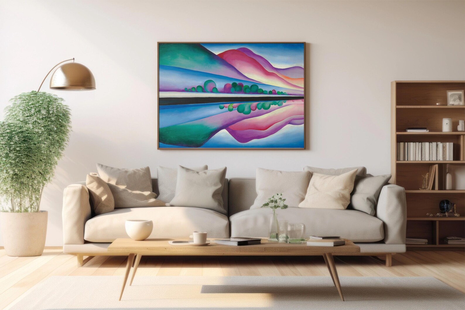 Georgia O'keeffe Lake George Reflection | Giclée Art Print | Feminist ...