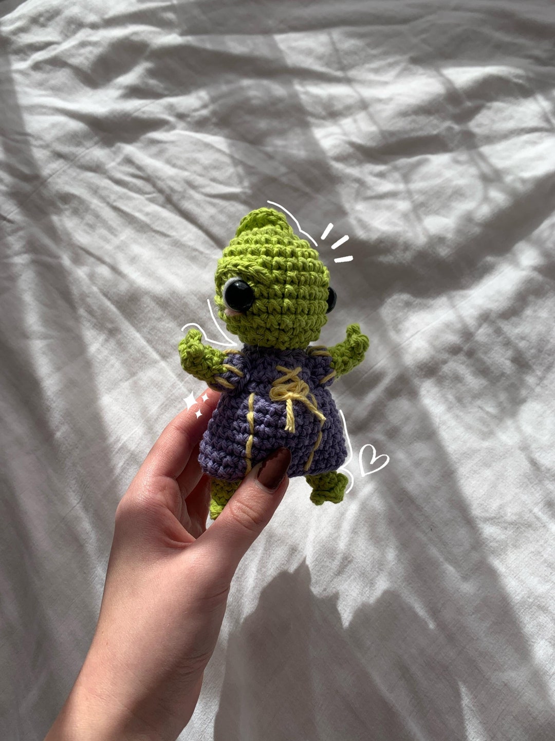 Crochet Pascal in Dress Crochet Pascal Disney Crochet Animal Rapunzel ...