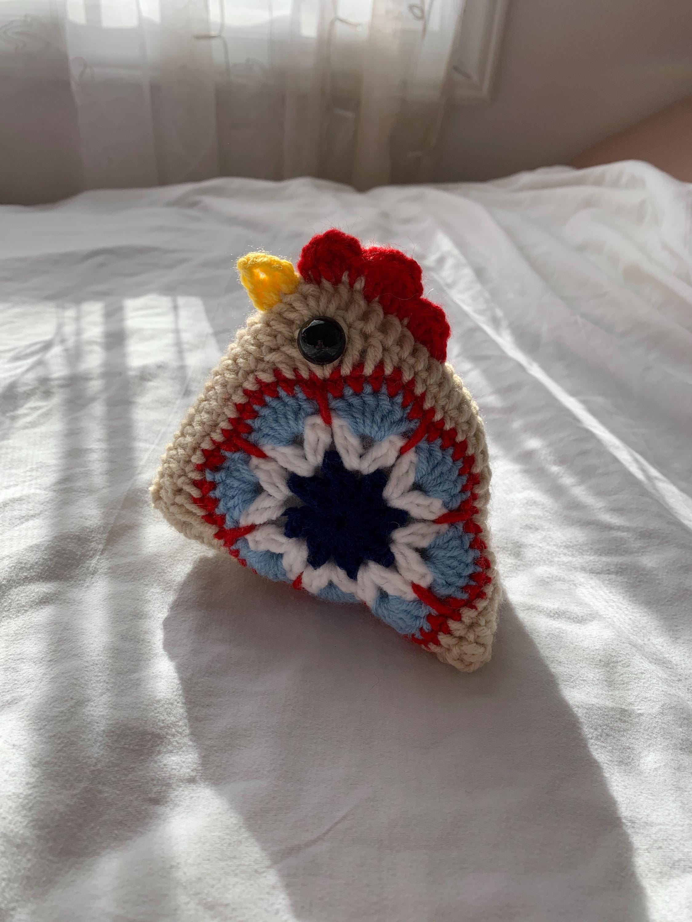 Granny Square Crochet Chicken | Farmhouse Decor | Custom Chicken Decor ...