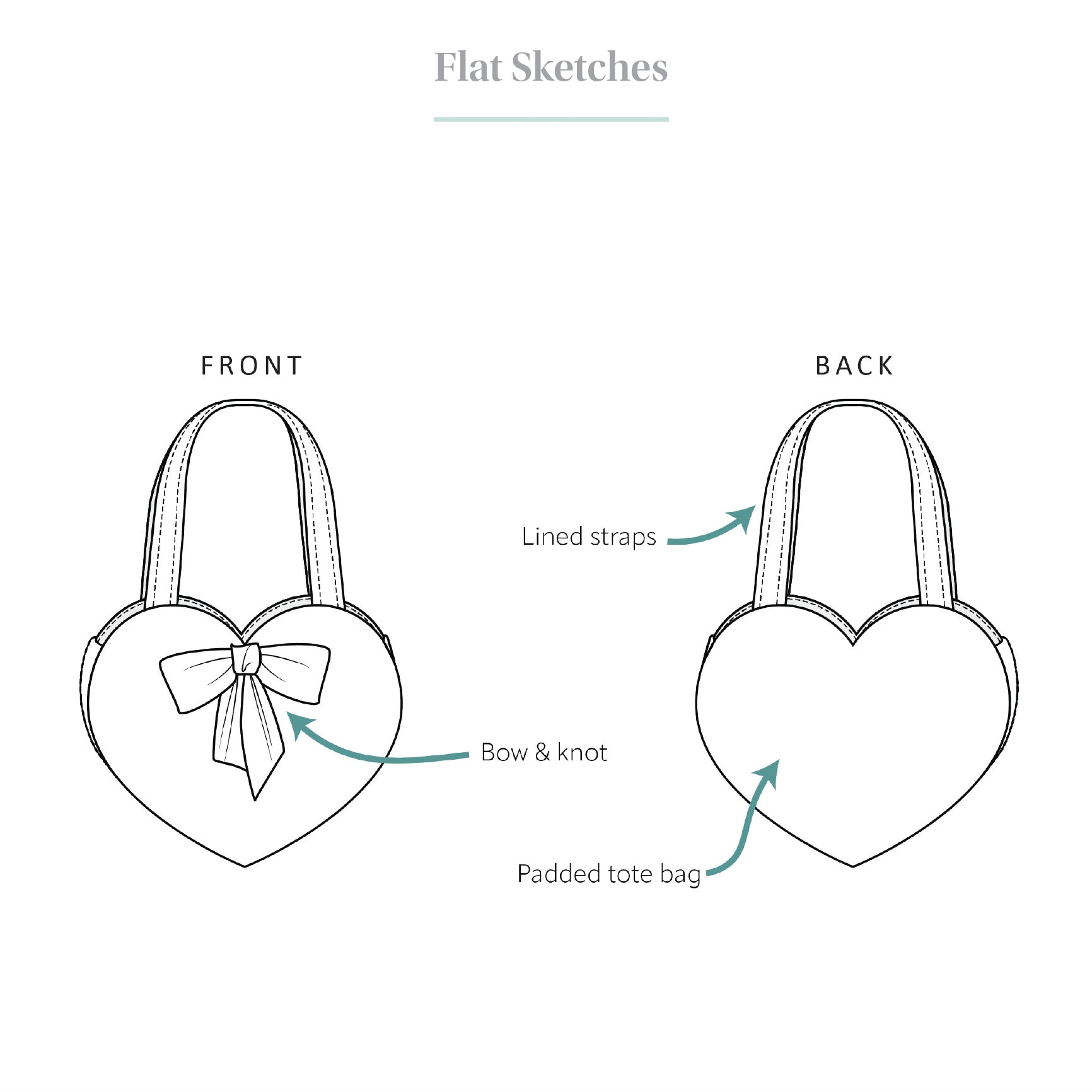 Heart Tote Bag Sewing Pattern With Bow (PDF Pattern) - Etsy