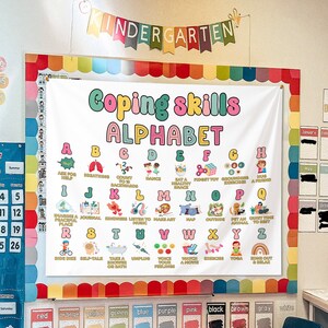 Coping Skills Alphabet Classroom Banner, Mental Health Awareness ...