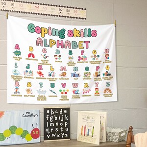 Coping Skills Alphabet Classroom Banner, Mental Health Awareness ...