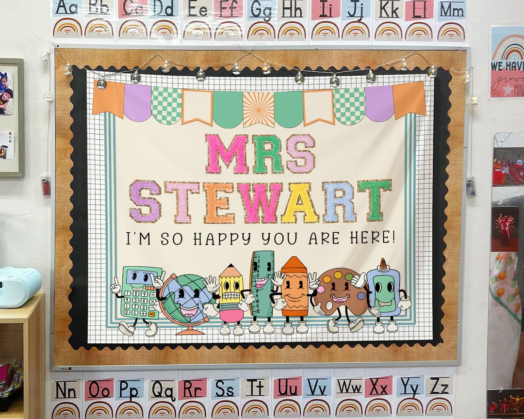 Custom Teacher Classroom Tapestry, Teachers Name Classroom Banner ...
