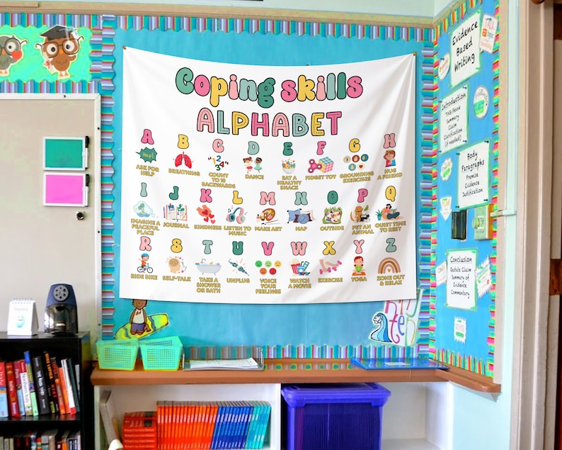 Coping Skills Alphabet Classroom Banner, Mental Health Awareness ...