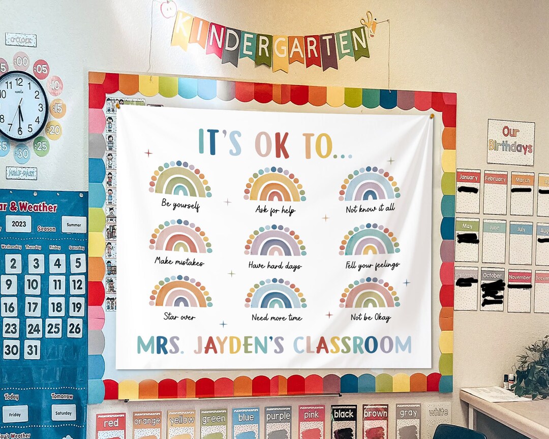 Personalized Classroom Tapestry, Teacher Tapestry Gifts From Students ...