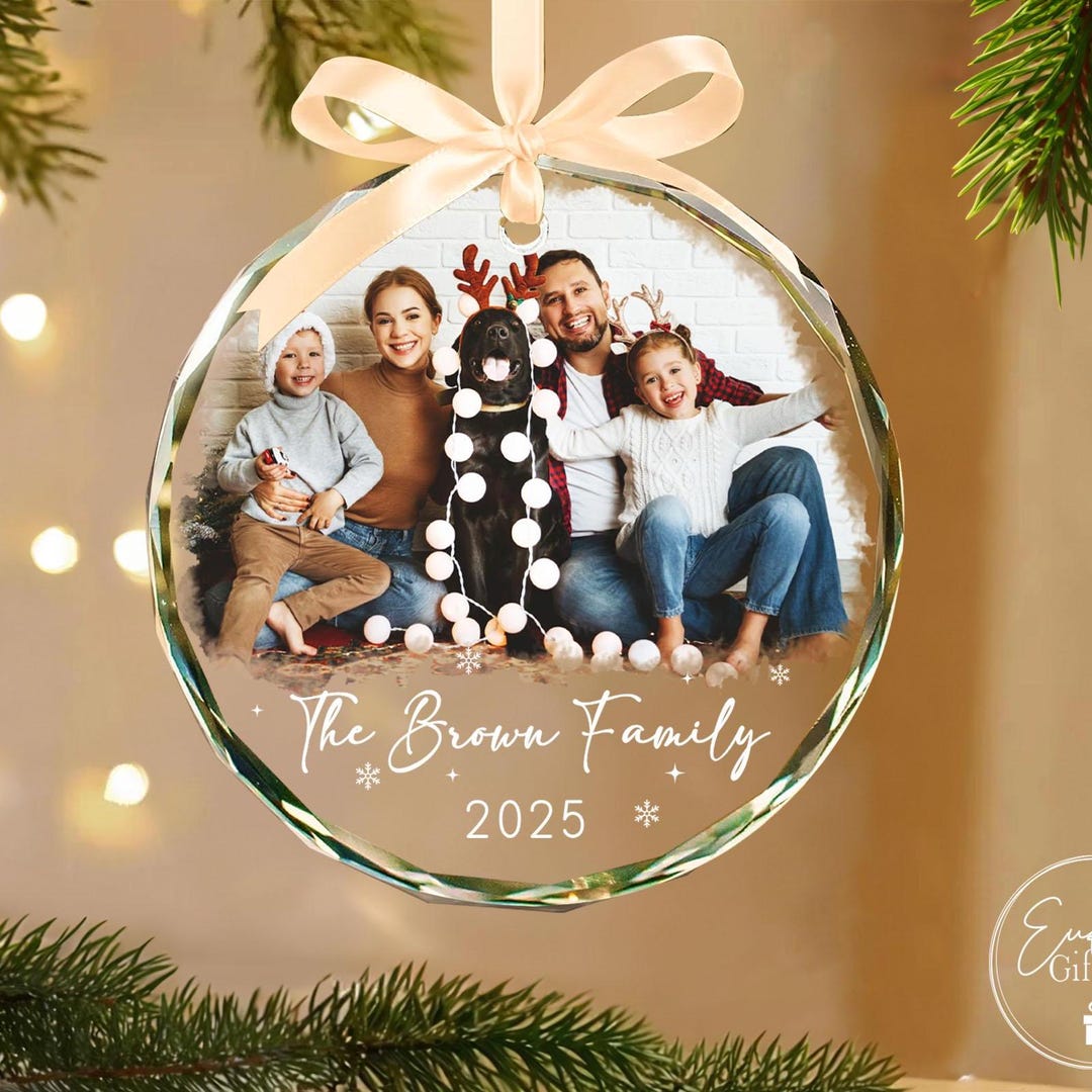 Custom Any Photo Christmas Ornaments, Family Picture Christmas Keepsake ...
