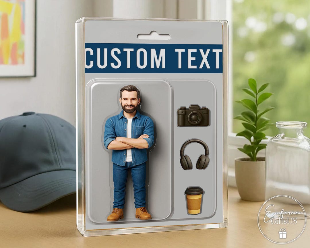 Custom Photo Action Figure, Personalized Hobby Figure Acrylic Block ...