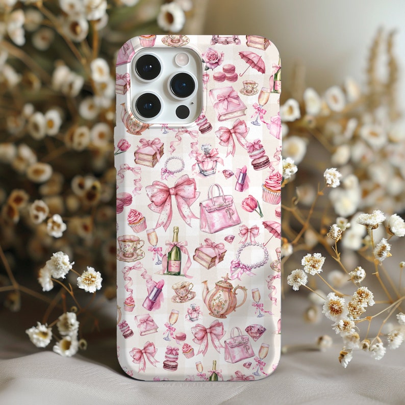 Pink Coquette Collage Phone Case Preppy and Cute Aesthetic Phone Case ...