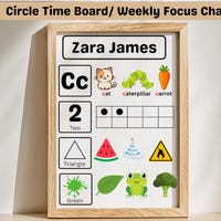 Daycare Circle Time Board | Preschool Focus Wall | Homeschool Bulletin ...