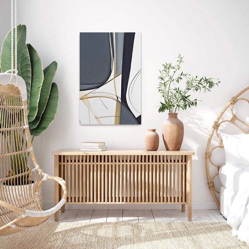 Abstract Organic Shapes Canvas Print: Modern Minimalist Wall Art - Etsy