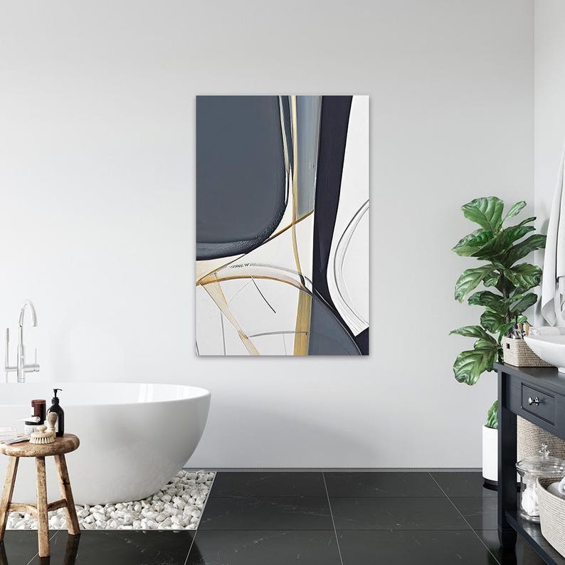 Abstract Organic Shapes Canvas Print: Modern Minimalist Wall Art - Etsy